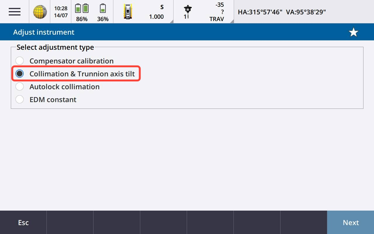 Trimble S Series Collimation – Ultimate Positioning Group Help Centre