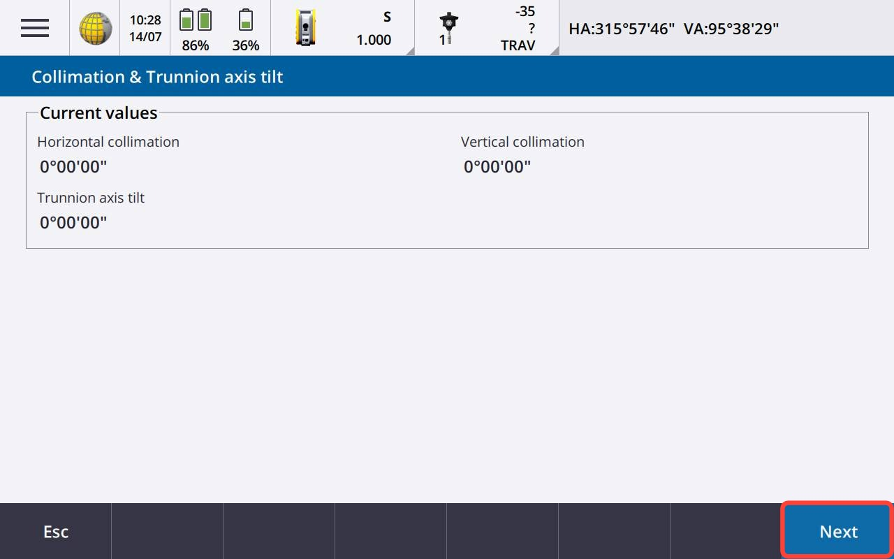 Trimble S Series Collimation – Ultimate Positioning Group Help Centre