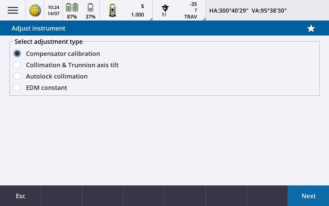 Trimble S Series Collimation – Ultimate Positioning Group Help Centre