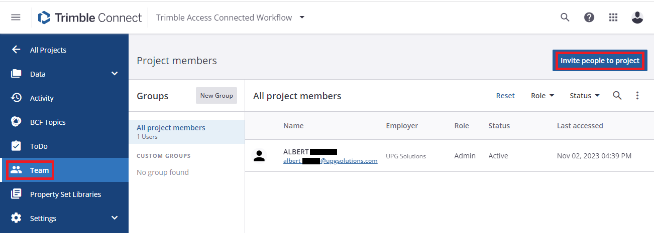Trimble Access Connected Workflow – Ultimate Positioning Group Help Centre