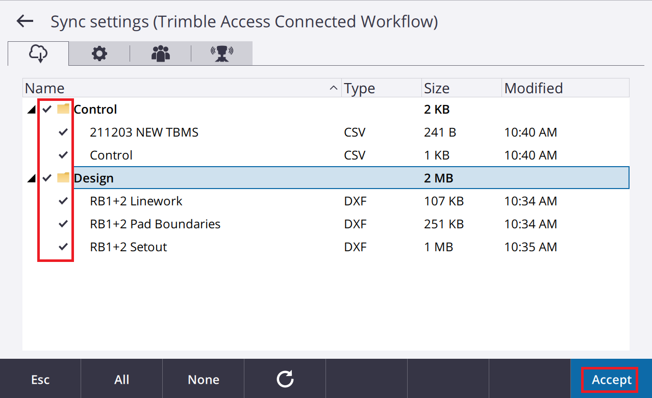 Trimble Access Connected Workflow – Ultimate Positioning Group Help Centre